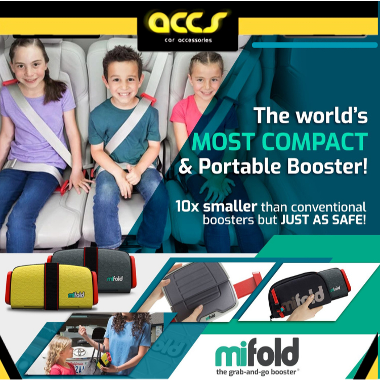 MIFOLD Grab-and-Go Booster – The Slim, Portable Car Safety Solution ...