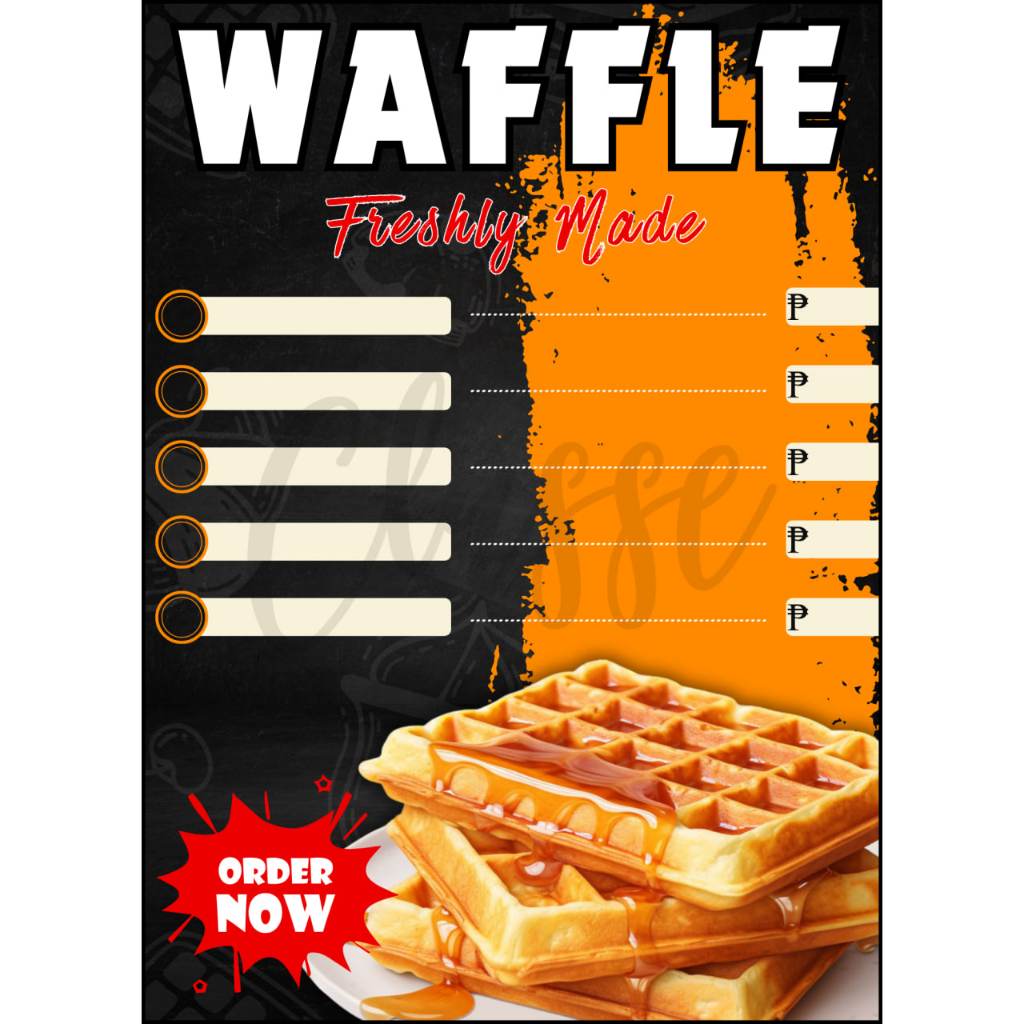 WAFFLE SIGNAGE LAMINATED SIGNAGES A4 SIZE 180GSM PAPER HIGH QUALITY ...