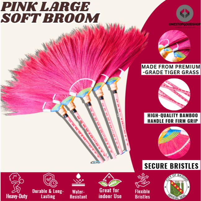 Coloreds Soft Broom Walis tambo Makapal at Matibay Broom Sweeper ...