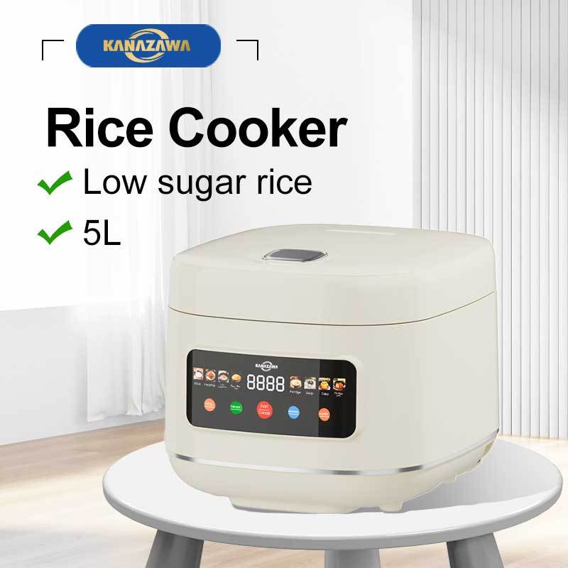 KANAZAWA 5L Rice Cooker for Low Sugar Healthy Cooking Multi Function ...