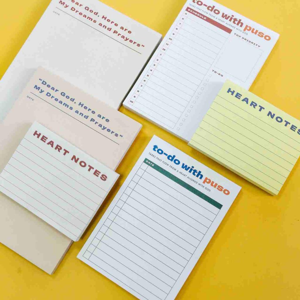 Puso Notepads | Things to do, Heartnotes, Dear God Notepads | Shopee ...