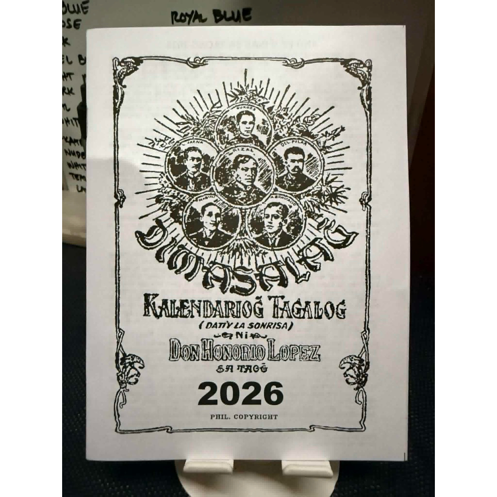 2026 DIMASALANG KALENDARYONG TAGALOG by Don Honorio Lopez/Kalendariong ...