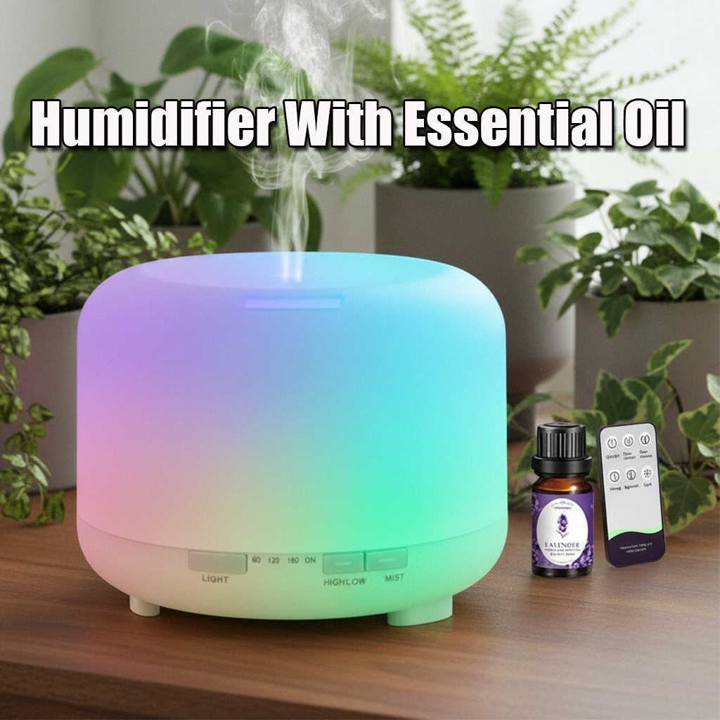 Humidifier With Essential Oil 500 ML Humidifier Air Purifier Aroma ...