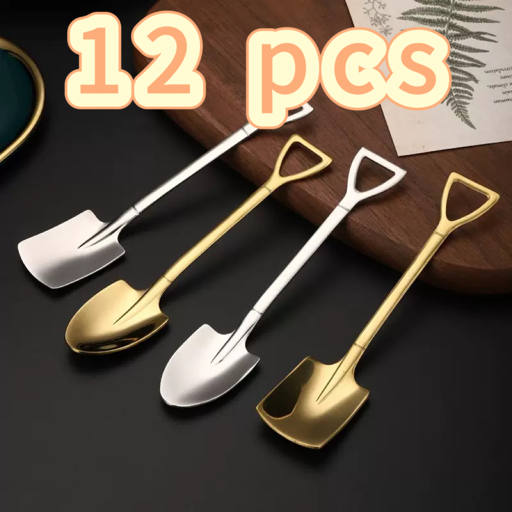 【wholesale price】Shovel Spoons Stainless Steel Spoon Dessert Spoons for ...