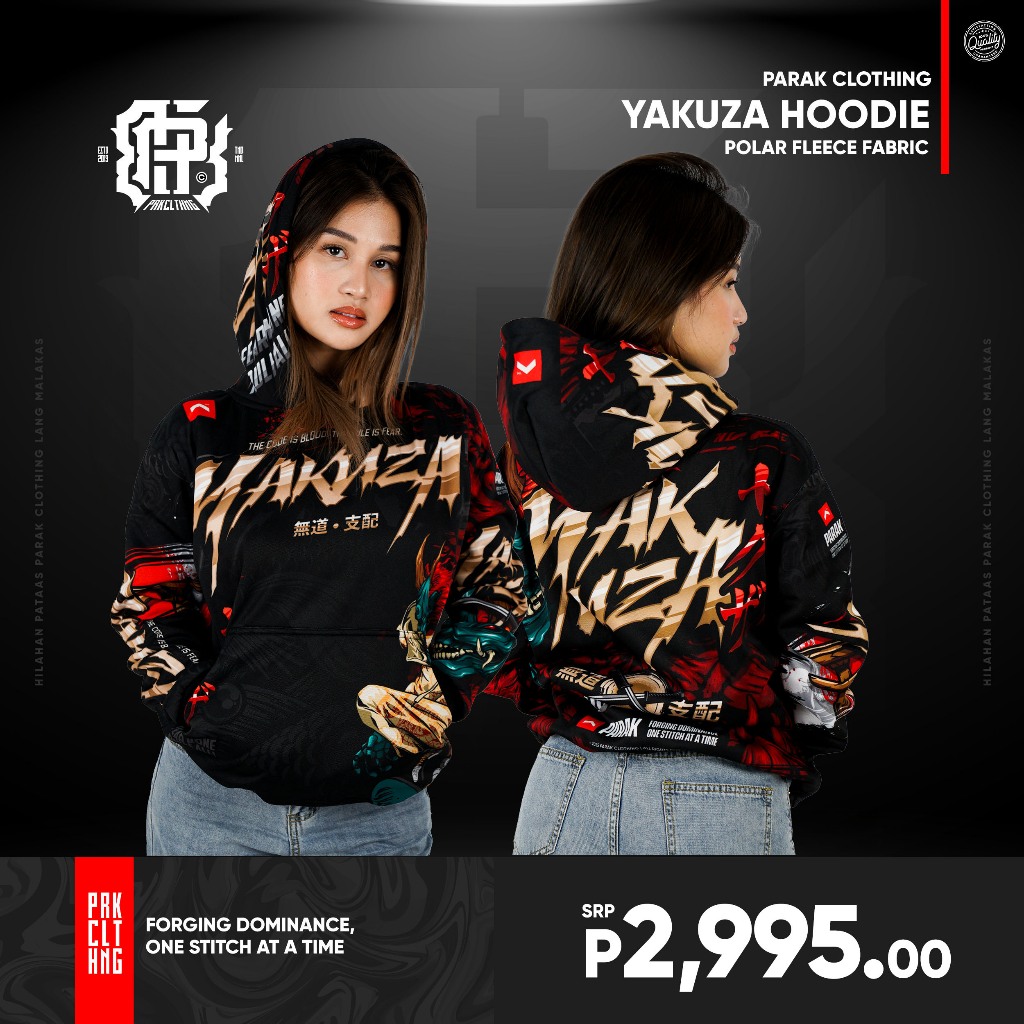 Parak Clothing Yakuza Hoodie Polar Fleece Fabric | Shopee Philippines