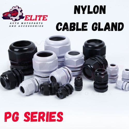 PG Series Nylon Cable Gland Wire White/Black PG 7 PG9 PG11 PG 13.5 PG16 ...