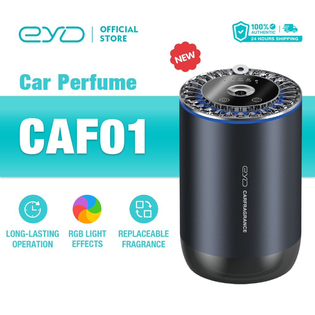 EYD CAF01 Long-Lasting Car Perfume RGB Light Effect Fragrance and ...