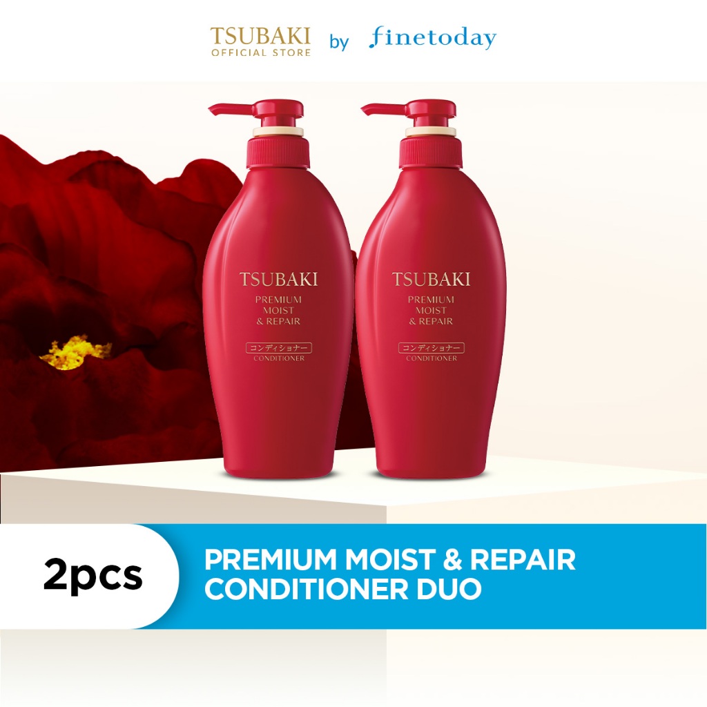 TSUBAKI Premium Moist & Repair Conditioner 450ml Duo | Shopee Philippines