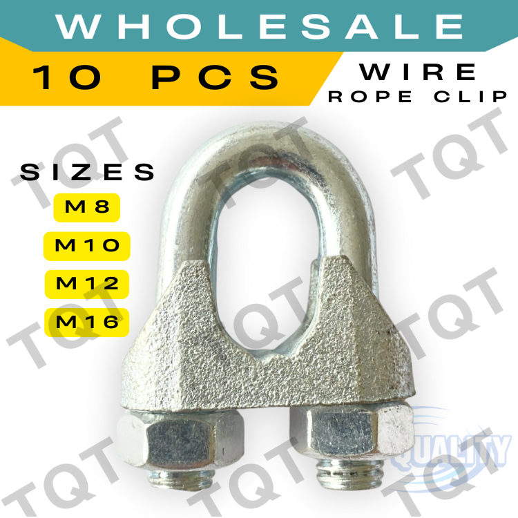(20PCS) WHOLESALE Galvanized Wire Rope Clip Clamp M8 M10 M12 M16 Heavy ...