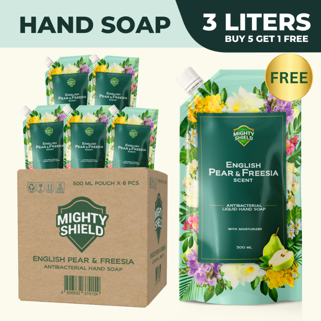 Mighty Shield Antibacterial Liquid Hand Soap - Jo Malone Scent 500mL ...