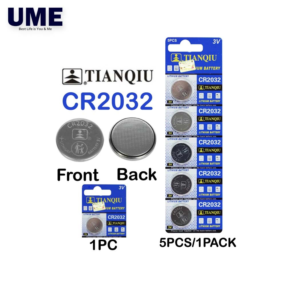 Tianqiu CR2032 Lithium Coin Battery 3V Button Batteries for Toys Remote ...