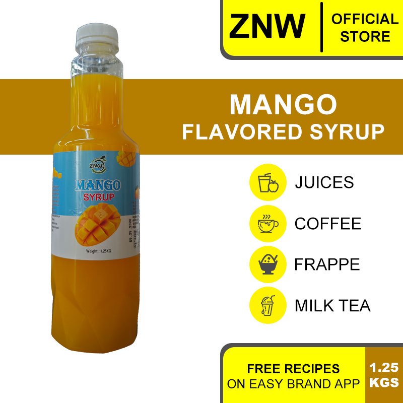 1.25KG ZNW Mango Syrup - Rich and Concentrated Flavor for Beverages ...
