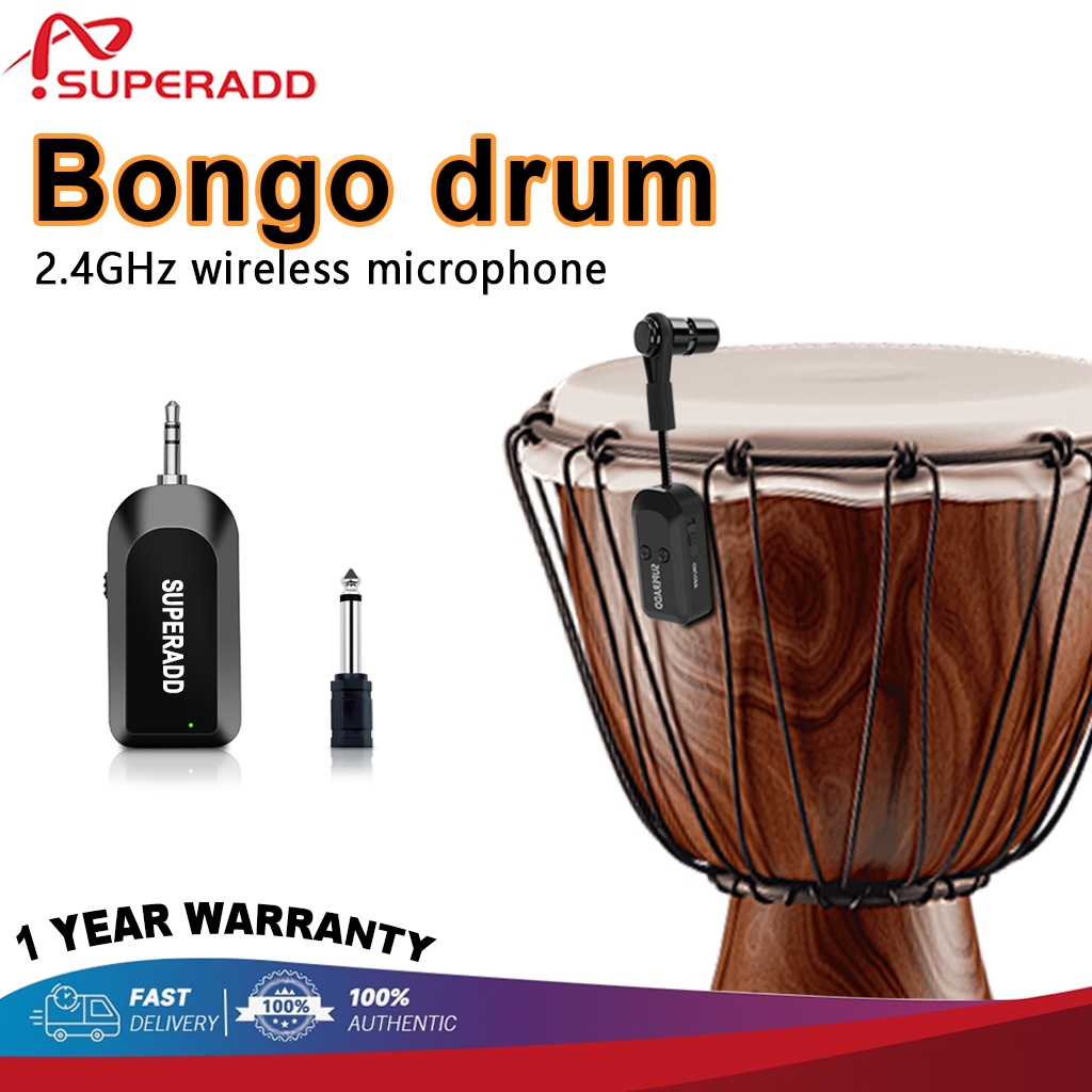 【COD】Wireless microphone SUPERADD SU-723D Bongo drum Hand drum For ...