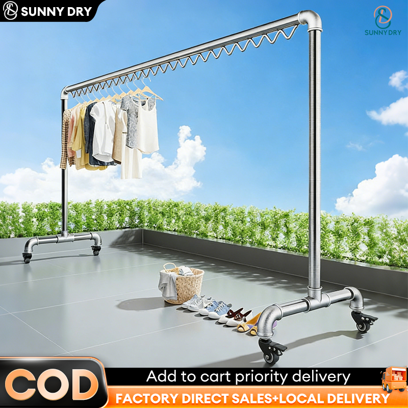 Carbon Steel Heavy Duty Drying Rack Sampayan Adjustable Windproof ...
