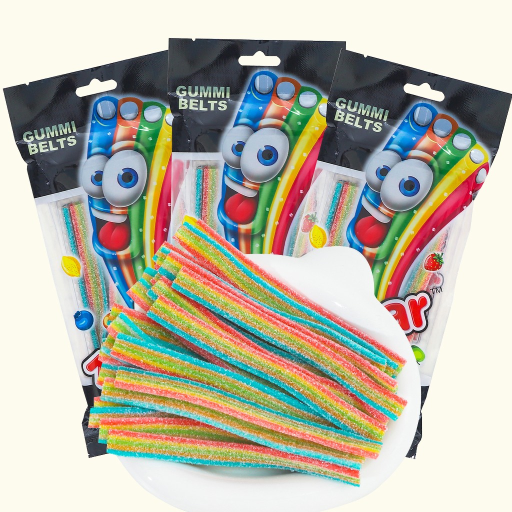 Gummy Belts 1+2 Sugarcoated Sour Candy Gummi | Shopee Philippines