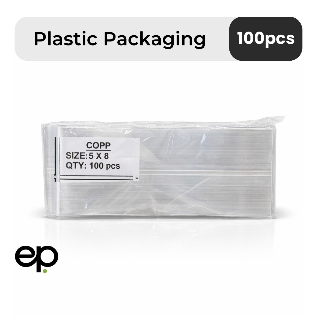 COPP Plastic Bag (100pcs) Clear Packaging Bag | Shopee Philippines