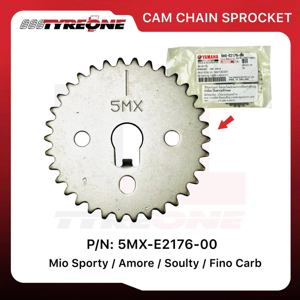 Yamaha Cam Chain Sprocket Mio Sporty / Amore / Soulty / Fino Carb 5MX ...