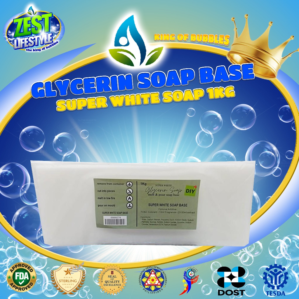 Glycerin Soap Super white Soap Base 1kg | Shopee Philippines