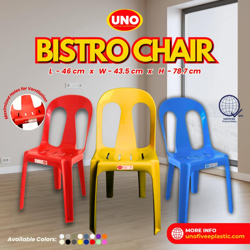 UNO Bistro Chair (Plastic Monoblock) | Shopee Philippines