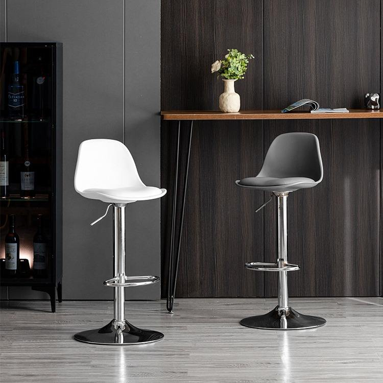 Modern High Chair Height adjustable kitchen Bar Stool Swivel High Chair ...