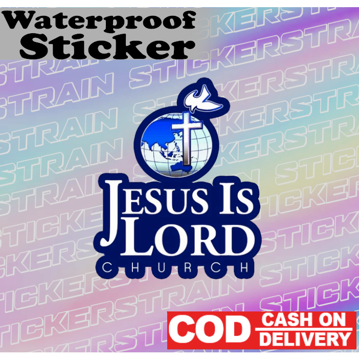 Jesus is Lord Church Logo Sticker waterproof vinyl Laminated Sticker ...