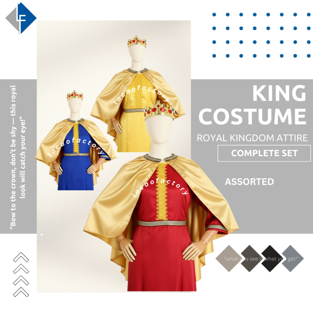 Lacao Factory King Costume Niño Attire Throne Ready – Deluxe King ...