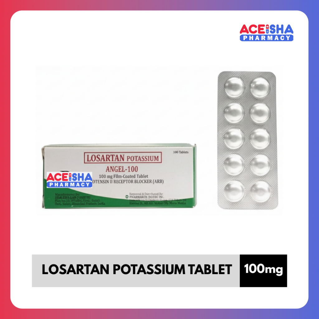 ANGEL 100mg Film Coated Tablet - Losartan Potassium For Angiotensin ...