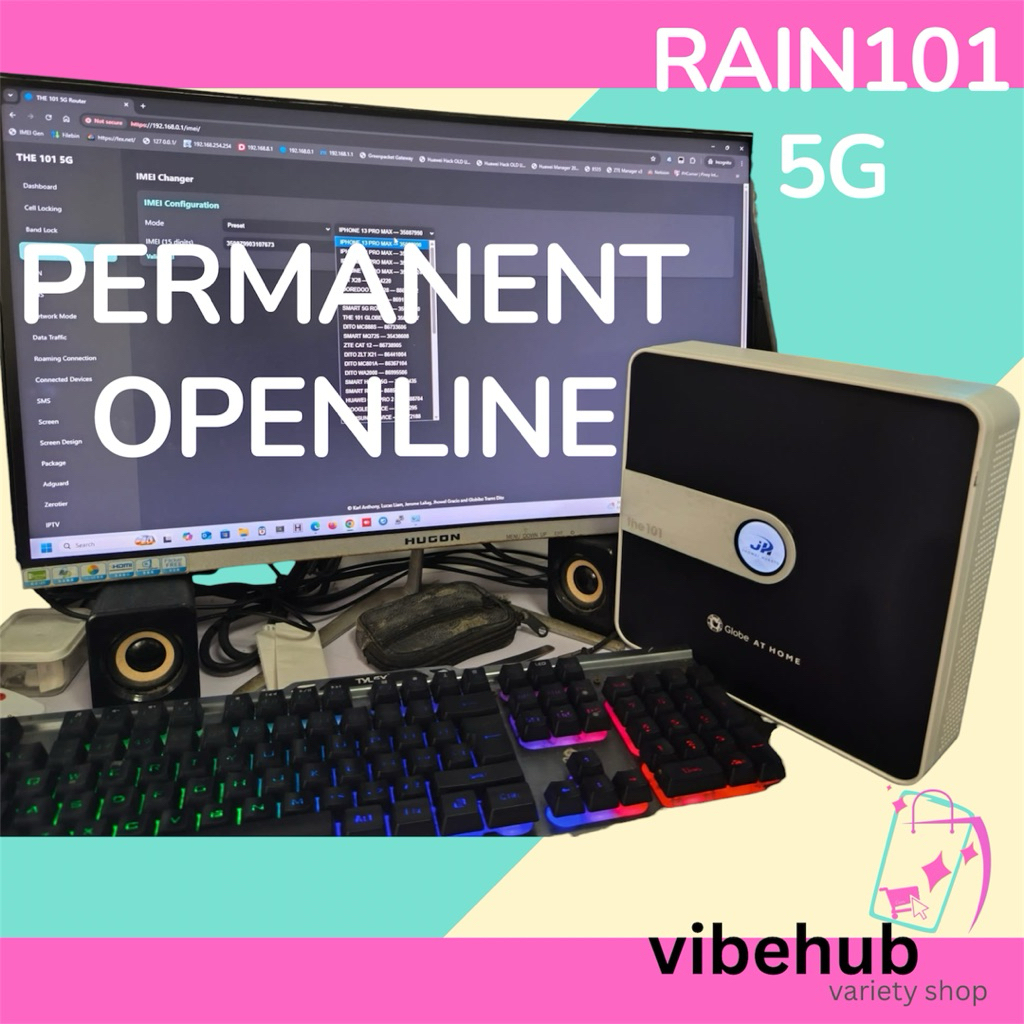 Gl0be at H0me RAIN101 5G (OPENLINE) | Shopee Philippines