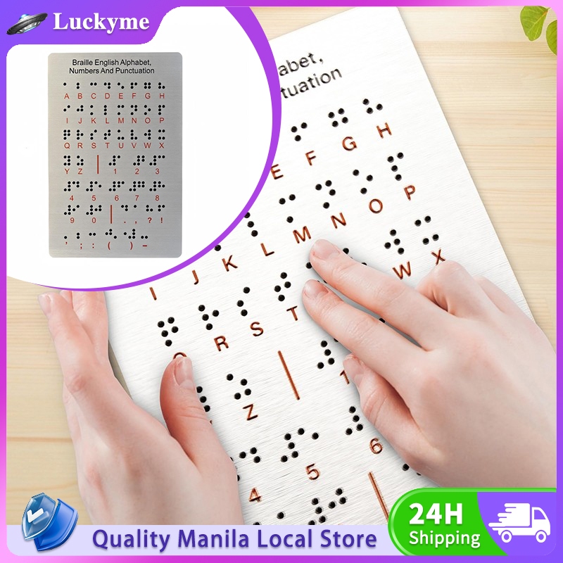 Braille Board For Teaching English Alphabet Number Punctuation Marks ...