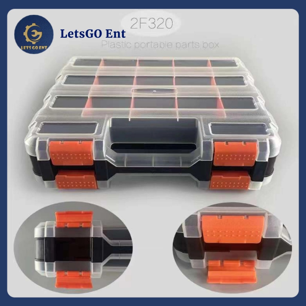 High-quality PVC tool box, double-sided tool box, storage box | Shopee ...