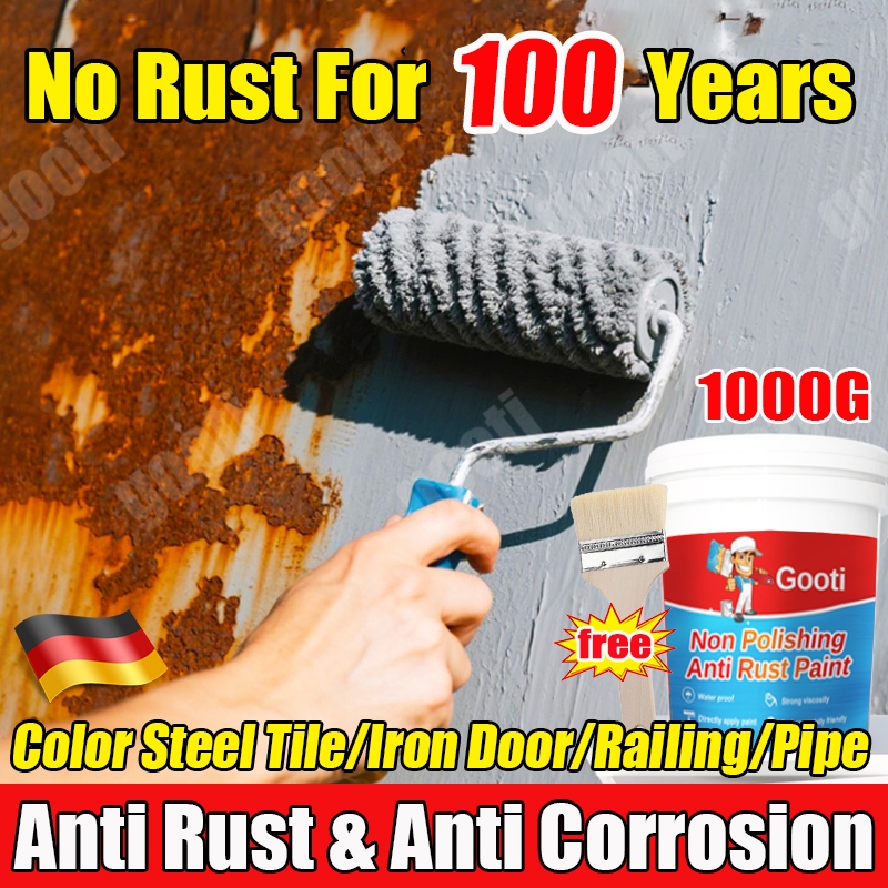 4kg 1 Gallon Anti Rust Converter Paint No Cracking Rusty Coating For ...