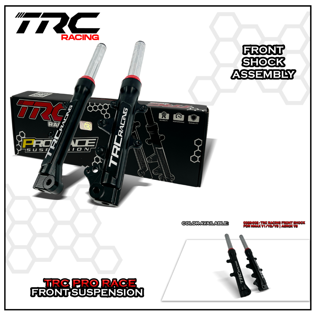 TRC RACING PRO RACING FRON SHOCK ASSY for NMAX v1/v2v/3 , AEROX V3 0028 ...