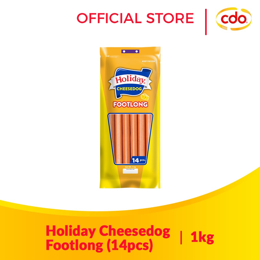 Holiday Cheesedog Footlong Jumbo 1kg (14pcs) | Shopee Philippines