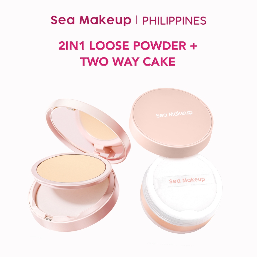 Sea Makeup 2in1 Loose Powder & Two Way Cake – Oil Control, Acne-Care ...