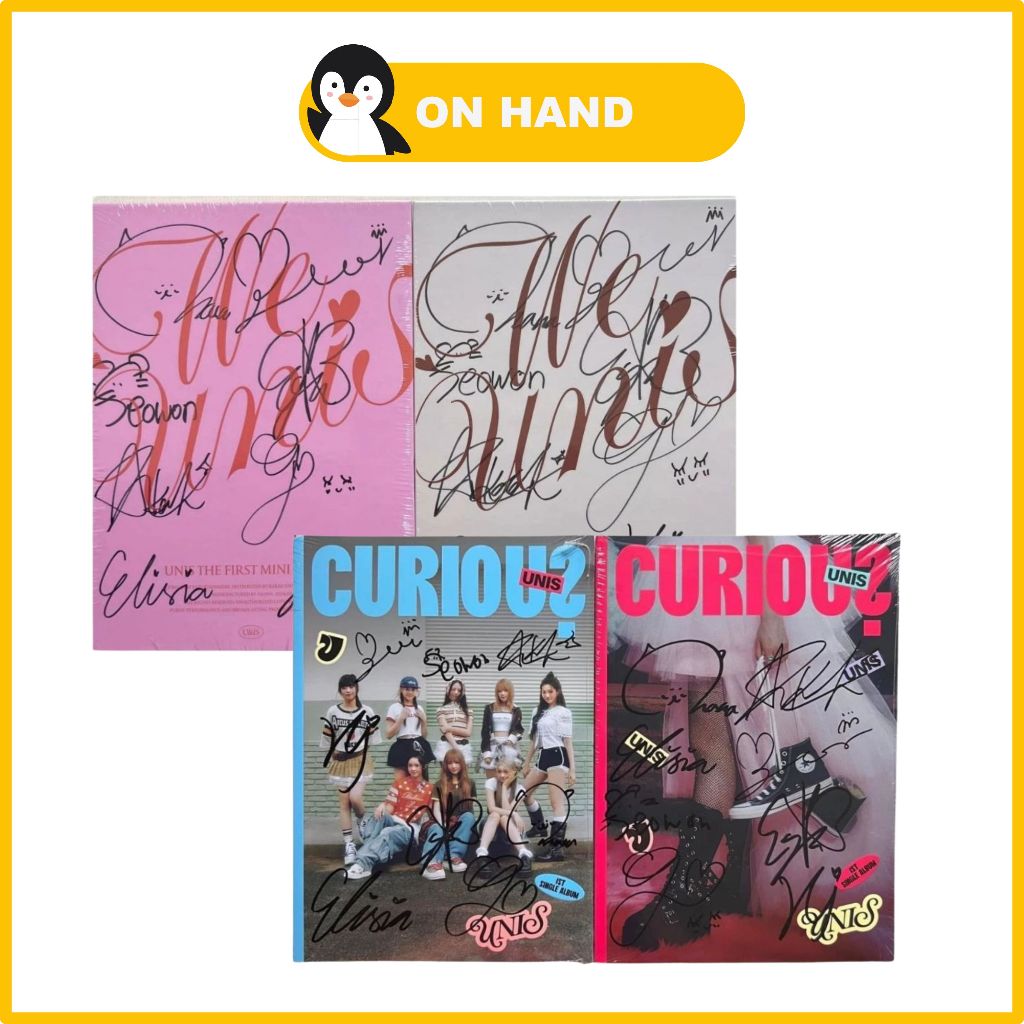 UNIS Curious 1st Single Album | We Unis 1st Mini Album Signed ...
