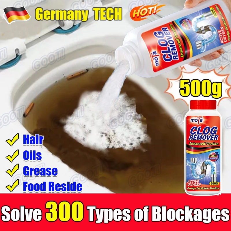 【Buy 1 Get 1 Free】Sink Toilet Pipe Clogged Remover Sink Remover 500G ...