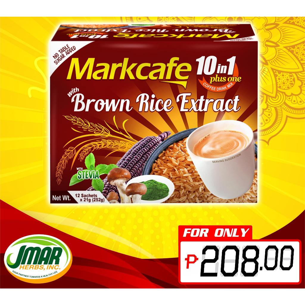 252g Markcafe 10 in 1 with Brown Rice Coffee Mix Herbal Coffee (12's ...
