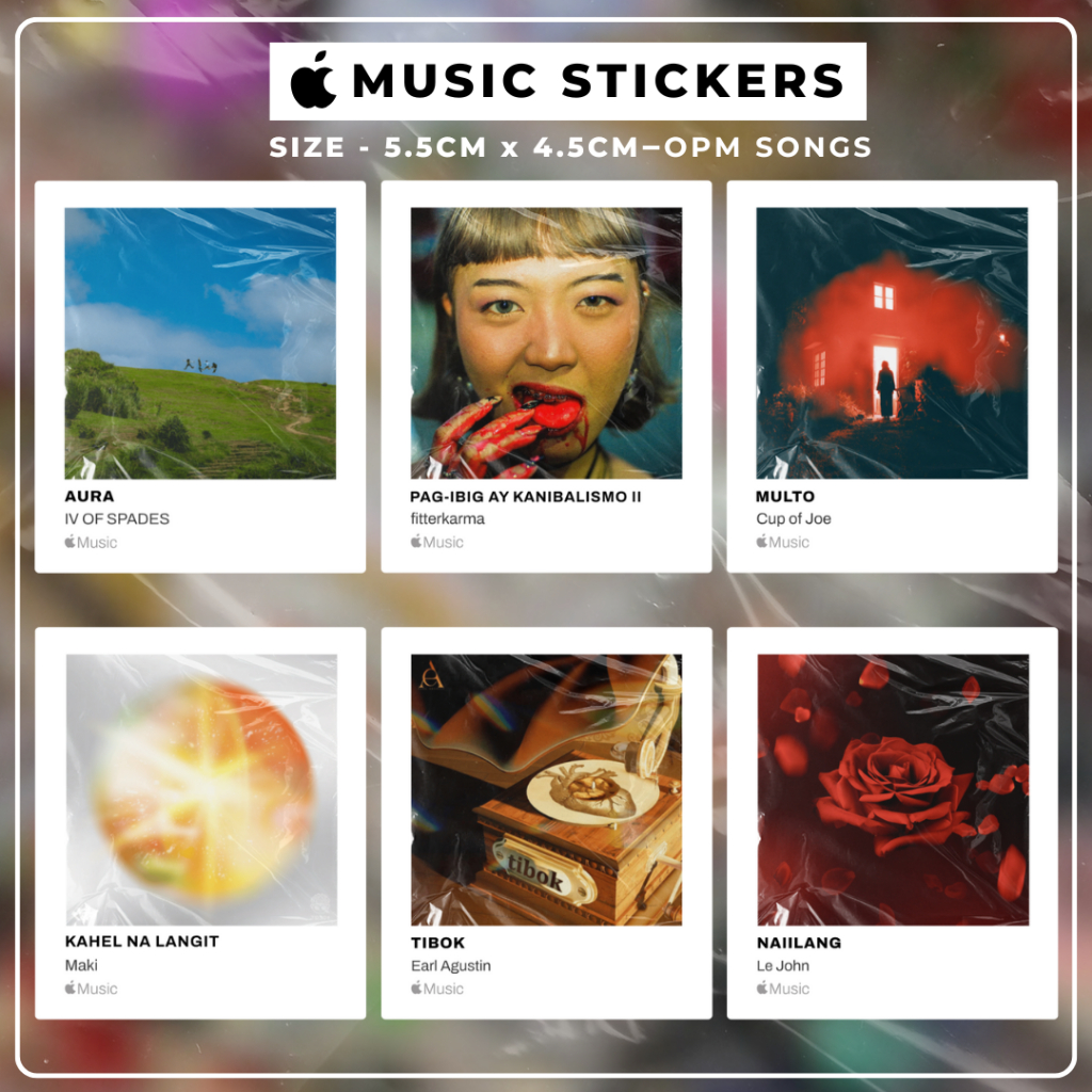 OPM Songs Sticker Vinyl | Vinyl Sticker | Opm Songs | Shopee Philippines