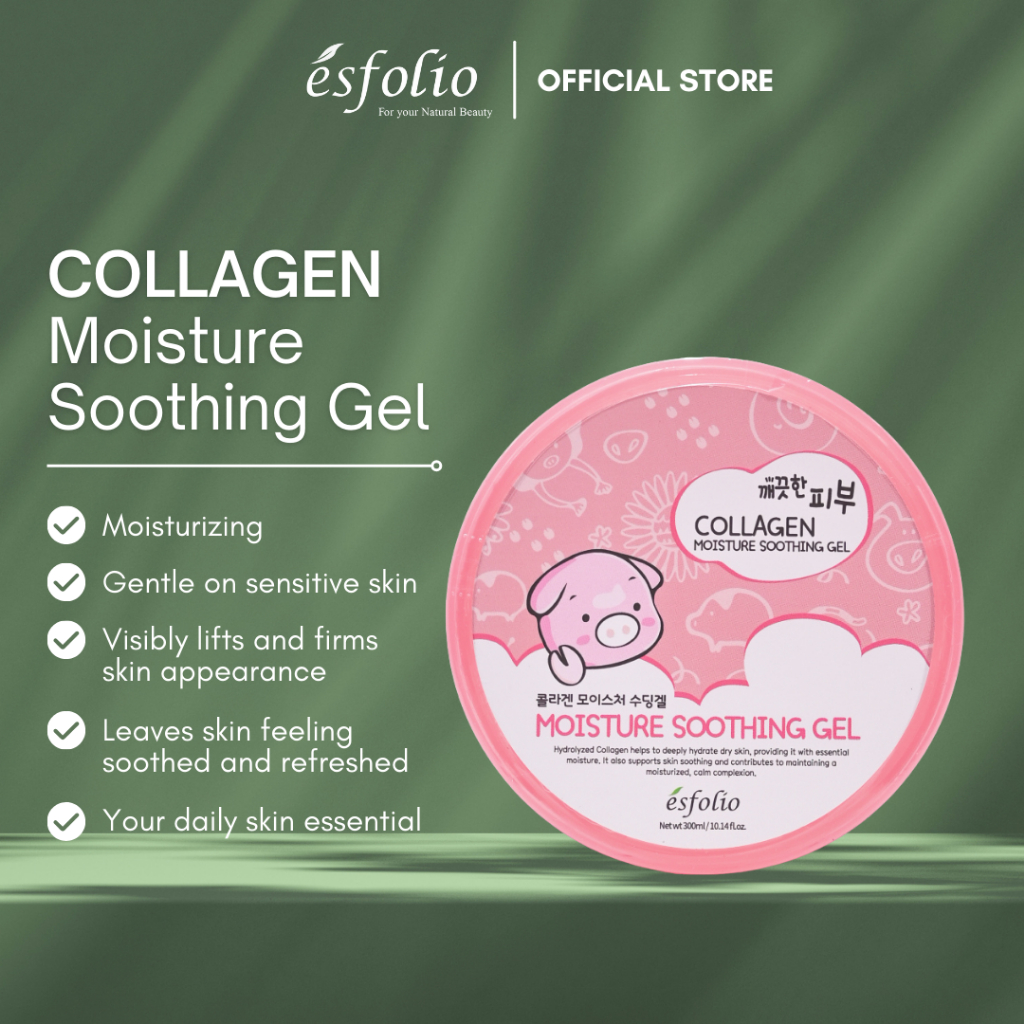 Esfolio Pure Skin Collagen Moisture Soothing Gel 300ml | Shopee Philippines