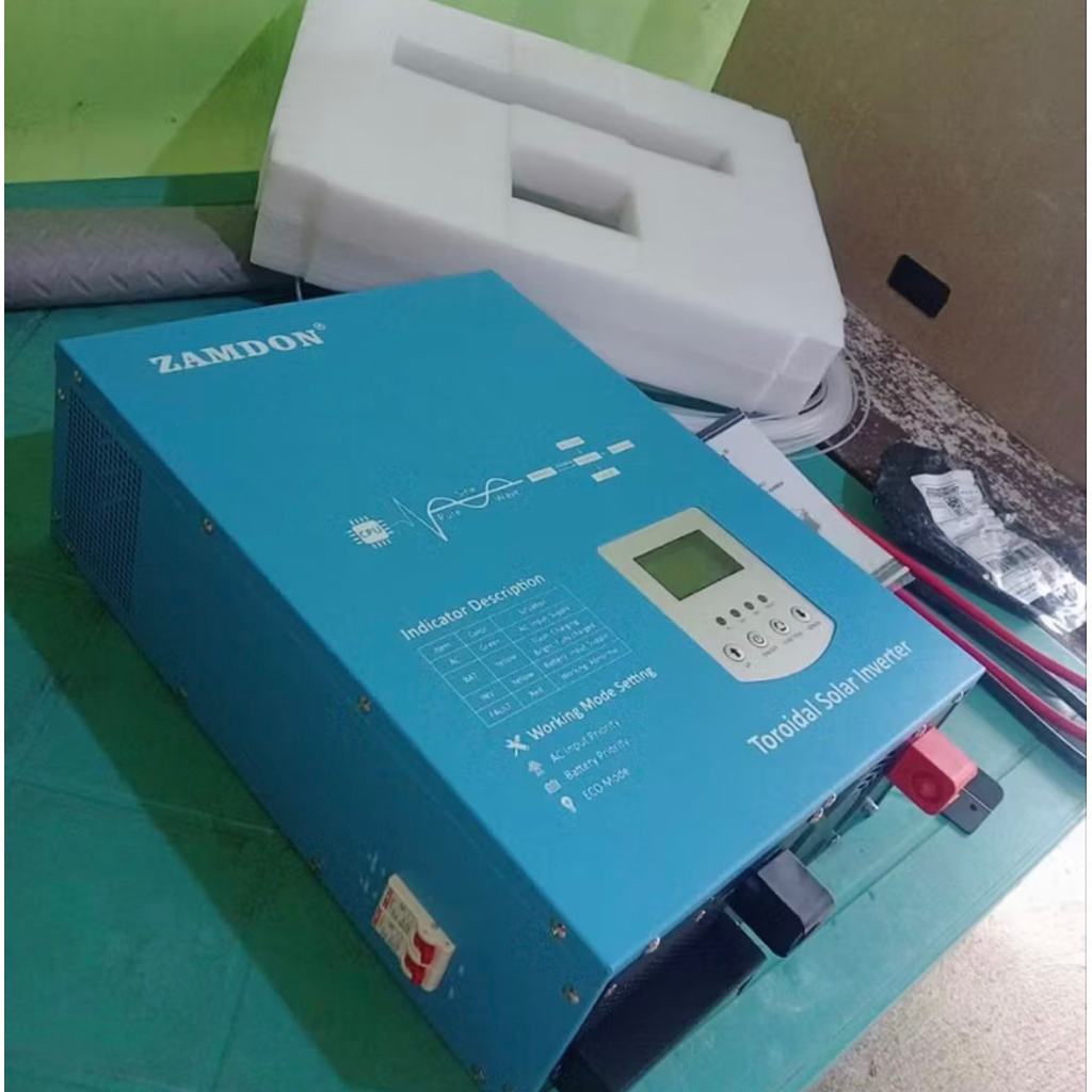 Zamdon 3KW 24V Toroidal Hybrid Off-grid Solar Inverter with 60A MPPT ...