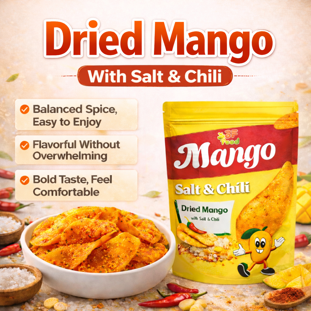 READY STOCK | DRIED MANGO WITH SALT & CHILI Dried Mango Salt Chili ...
