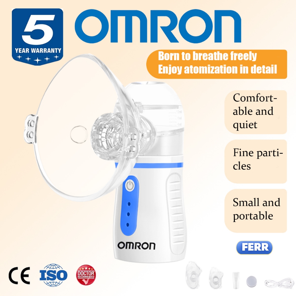 Omron Portable Handheld Nebulizer Machine Inhaler for Asthma Kids and ...