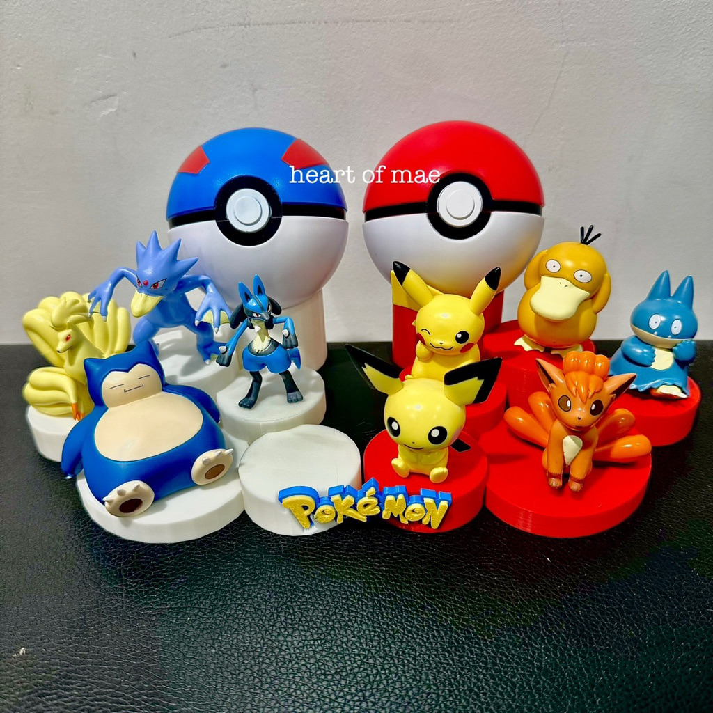 Pokémon Figure Display Stand | 3D Printed Collectible Organizer ...