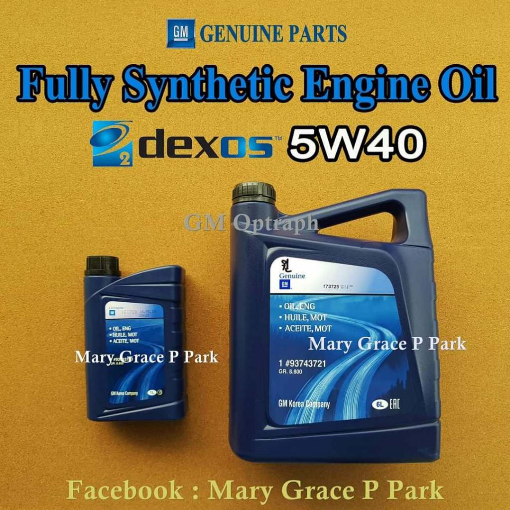 [ 100% Original DEXOS 2 SAE 5W-30 / 5W40 fully Synthetic Premium Engine ...