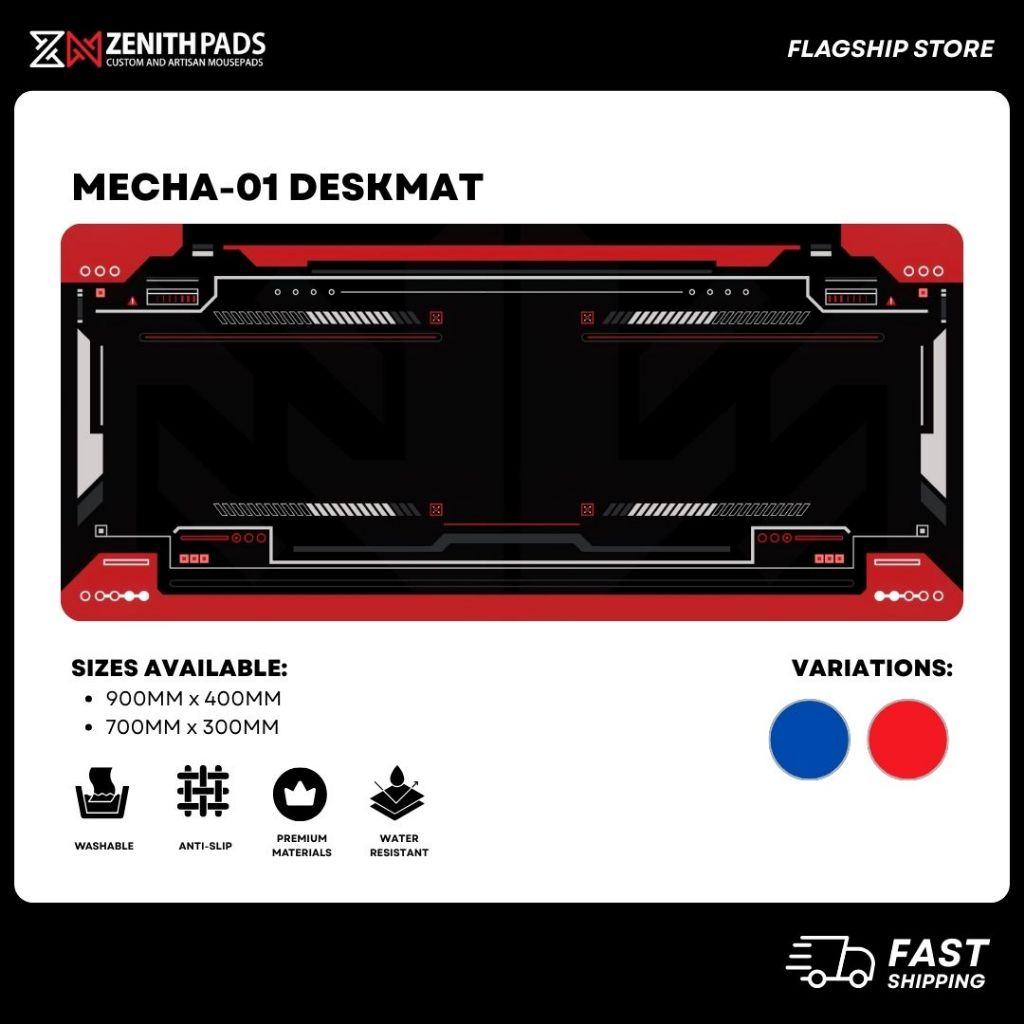 Zenithpads Mecha-01 Deskmat | Extended Large Gaming Mouse pad | Shopee ...