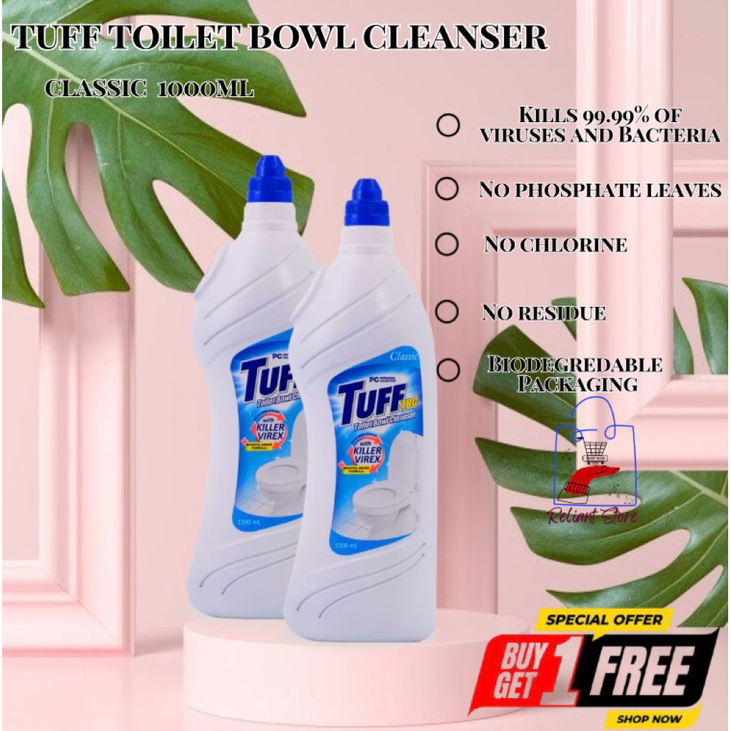 BUY 1 TAKE 1 TUFF TBC TOILET BOWL CLEANSER 1000ml | Shopee Philippines