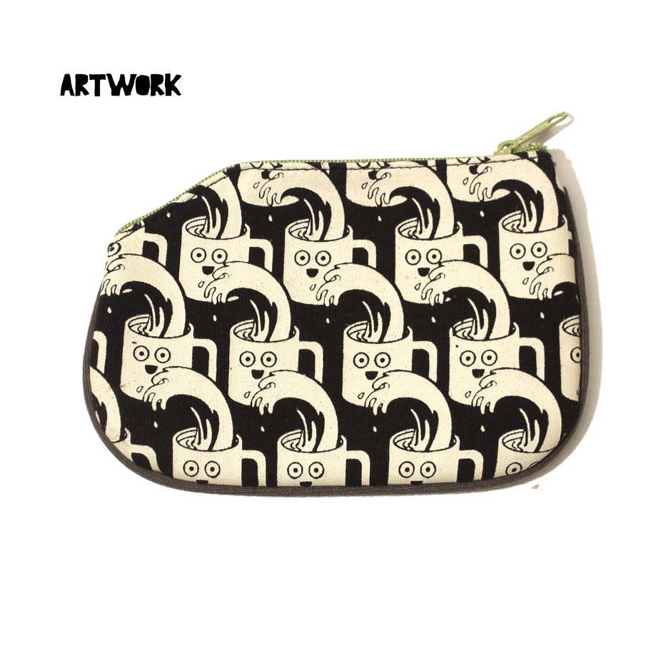 ARTWORK Coffee Tsunami (Coin Purse) | Shopee Philippines