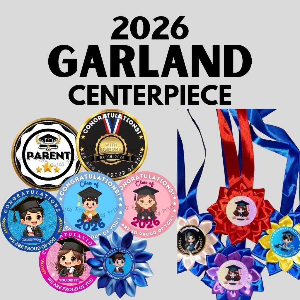 BATCH #1 – 2026 Garland Centerpiece Graduation Logo _ Centerpiece Lei ...