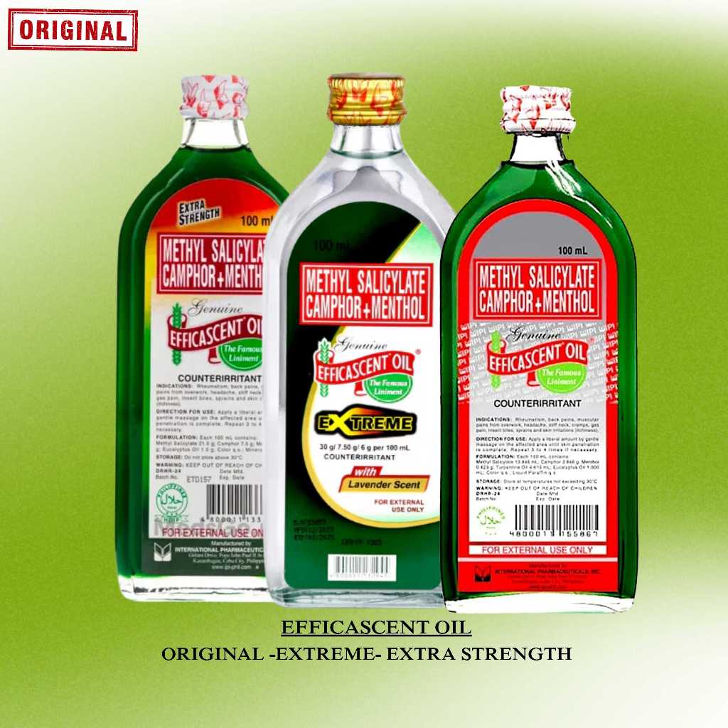 EFFICASCENT OIL Extreme with Lavender Scent and Extra Strength 100ml ...