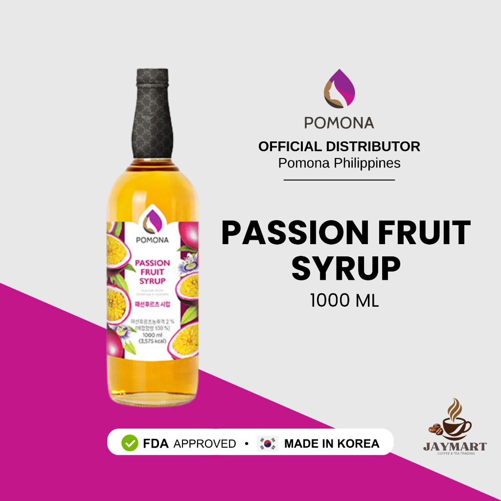 Pomona PASSION FRUIT SYRUP 1000ml | Shopee Philippines